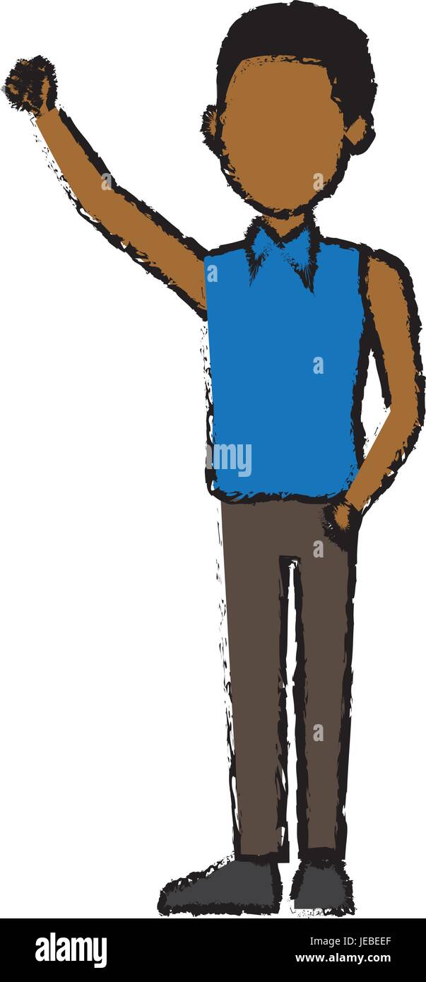 standing man character male cartoon pose image Stock Vector Image & Art ...