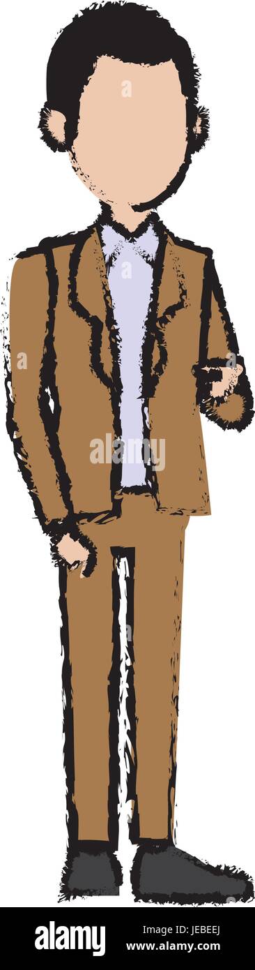 standing man character male cartoon pose image Stock Vector Image & Art ...