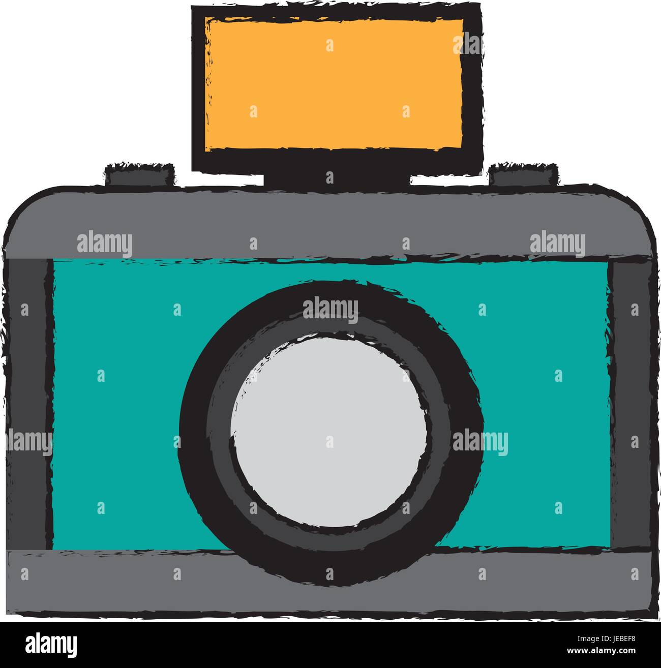 drawing photo camera flash lens button Stock Vector Image & Art - Alamy