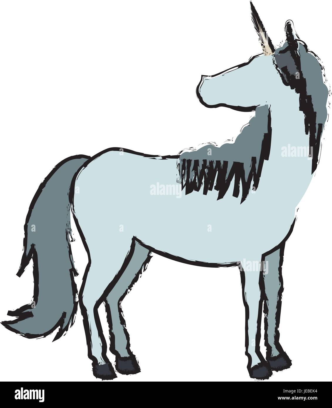 unicorn horn fantasy animal mythology Stock Vector Image & Art - Alamy