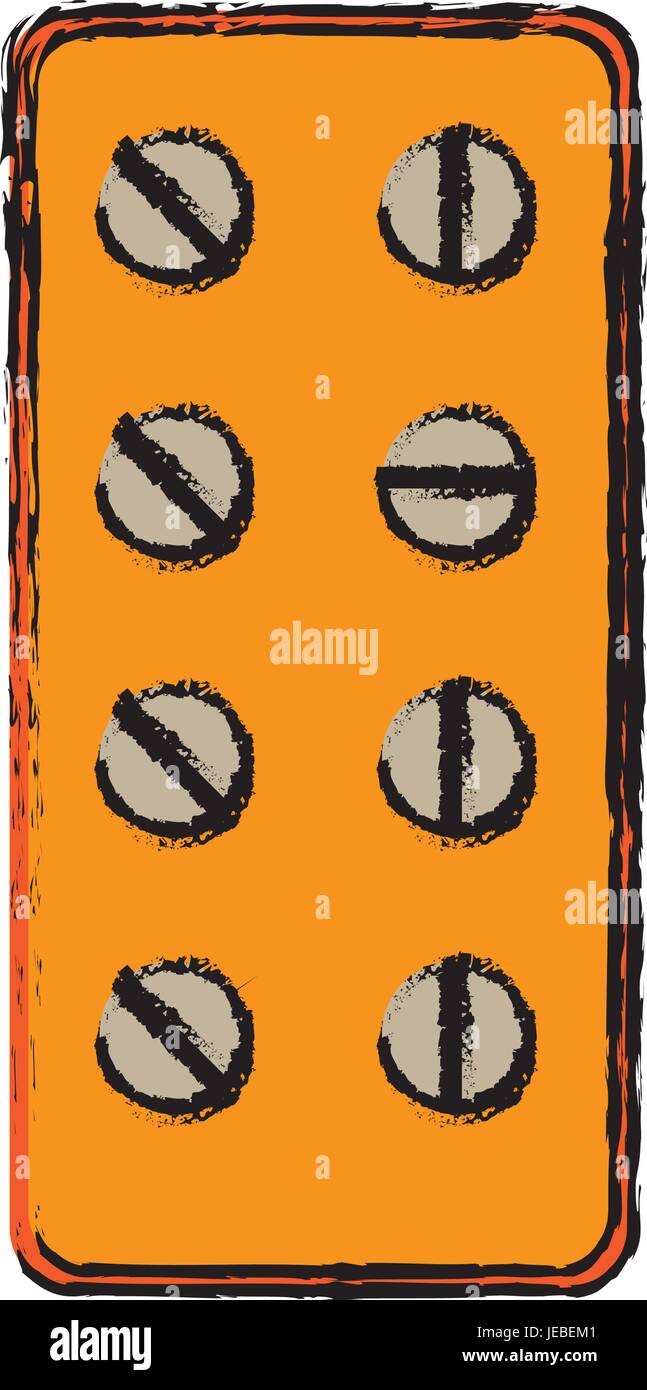 Packaging drugs white blister Stock Vector Images - Alamy