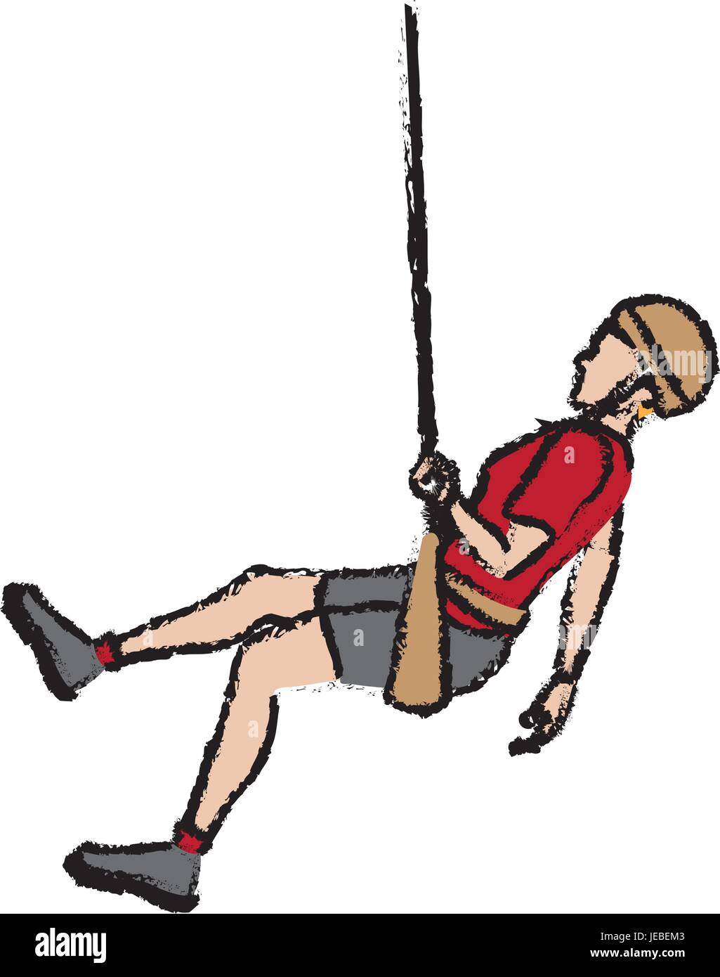 Conquer the cliff Stock Vector Images - Alamy