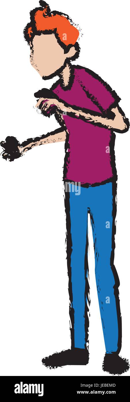 sick man unhappy character healthcare cartoon Stock Vector Image & Art ...