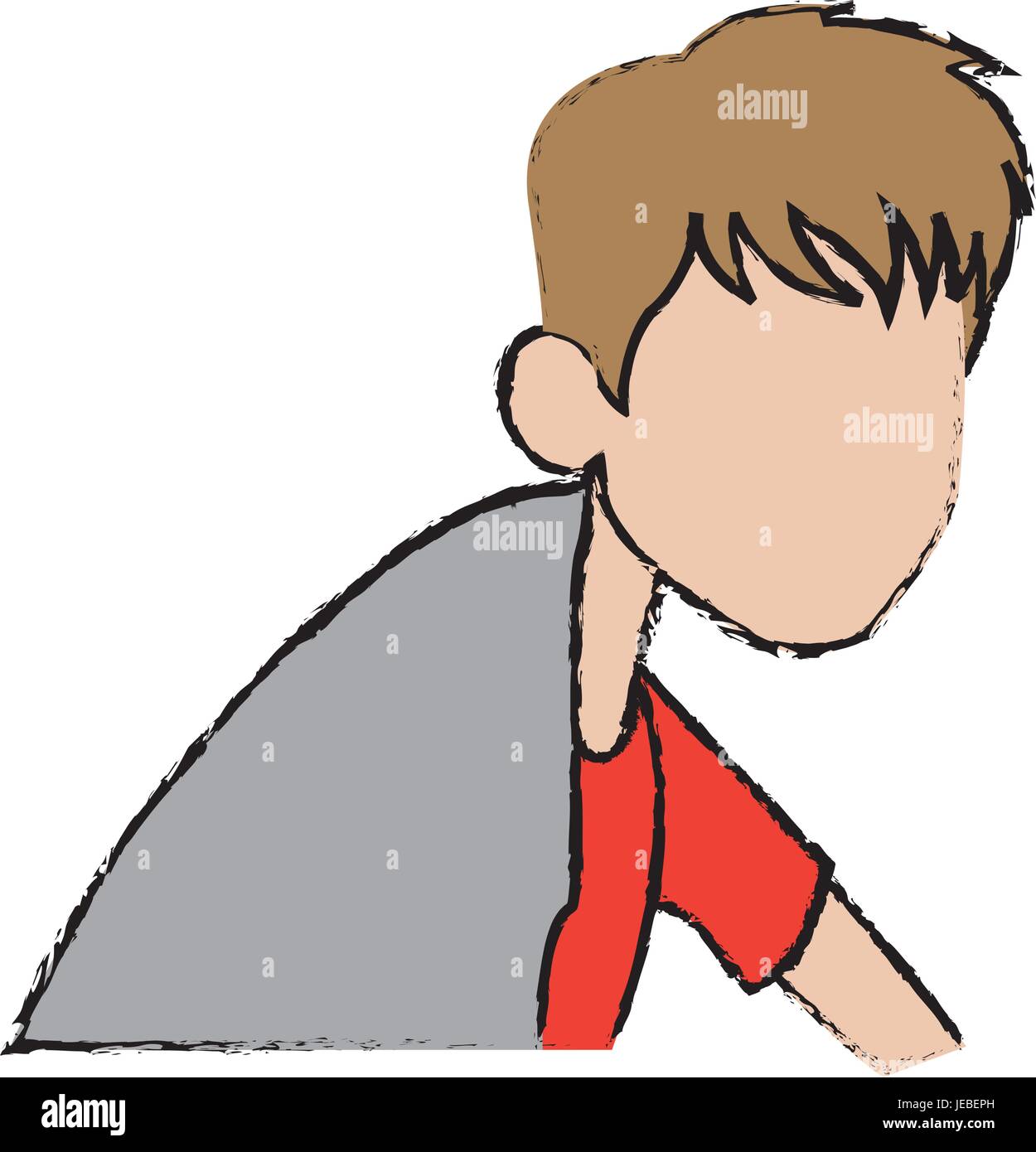 sick man unhappy character healthcare cartoon Stock Vector Image & Art ...