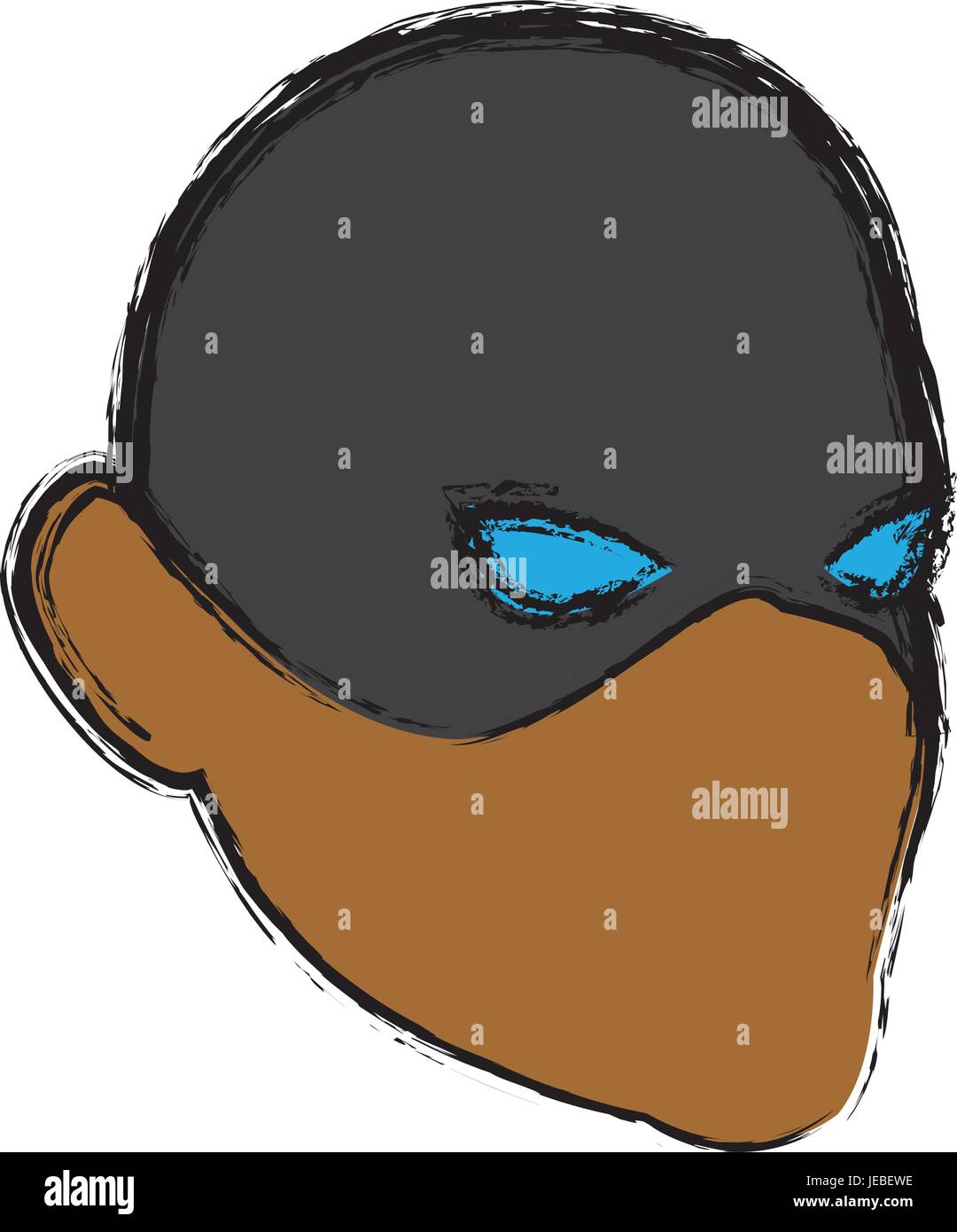 mask of super hero face character vector illustration Stock Vector ...