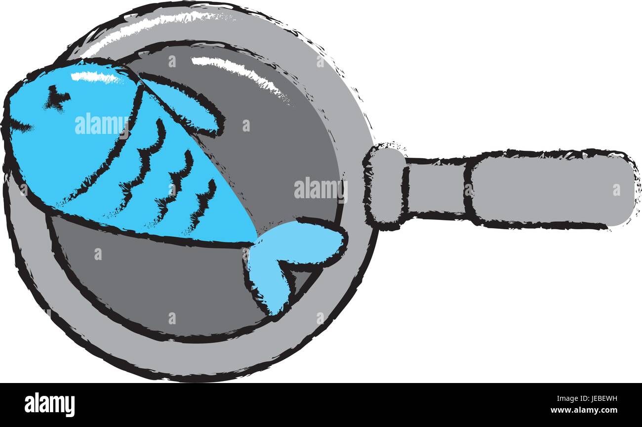 Pan fried seafood Stock Vector Images - Alamy