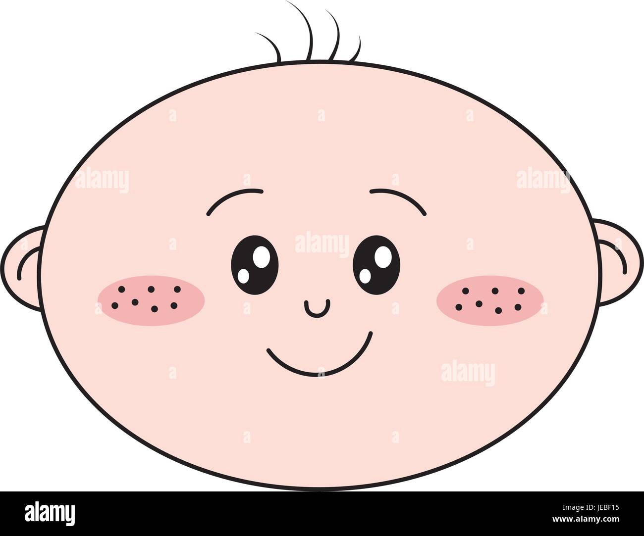cute baby boy face with expression Stock Vector Image & Art - Alamy