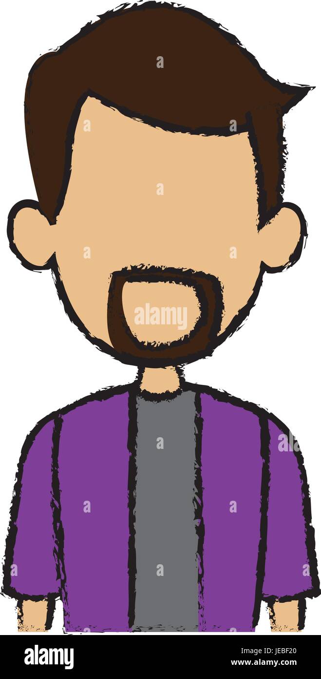 portrait man male character profile avatar people Stock Vector Image ...
