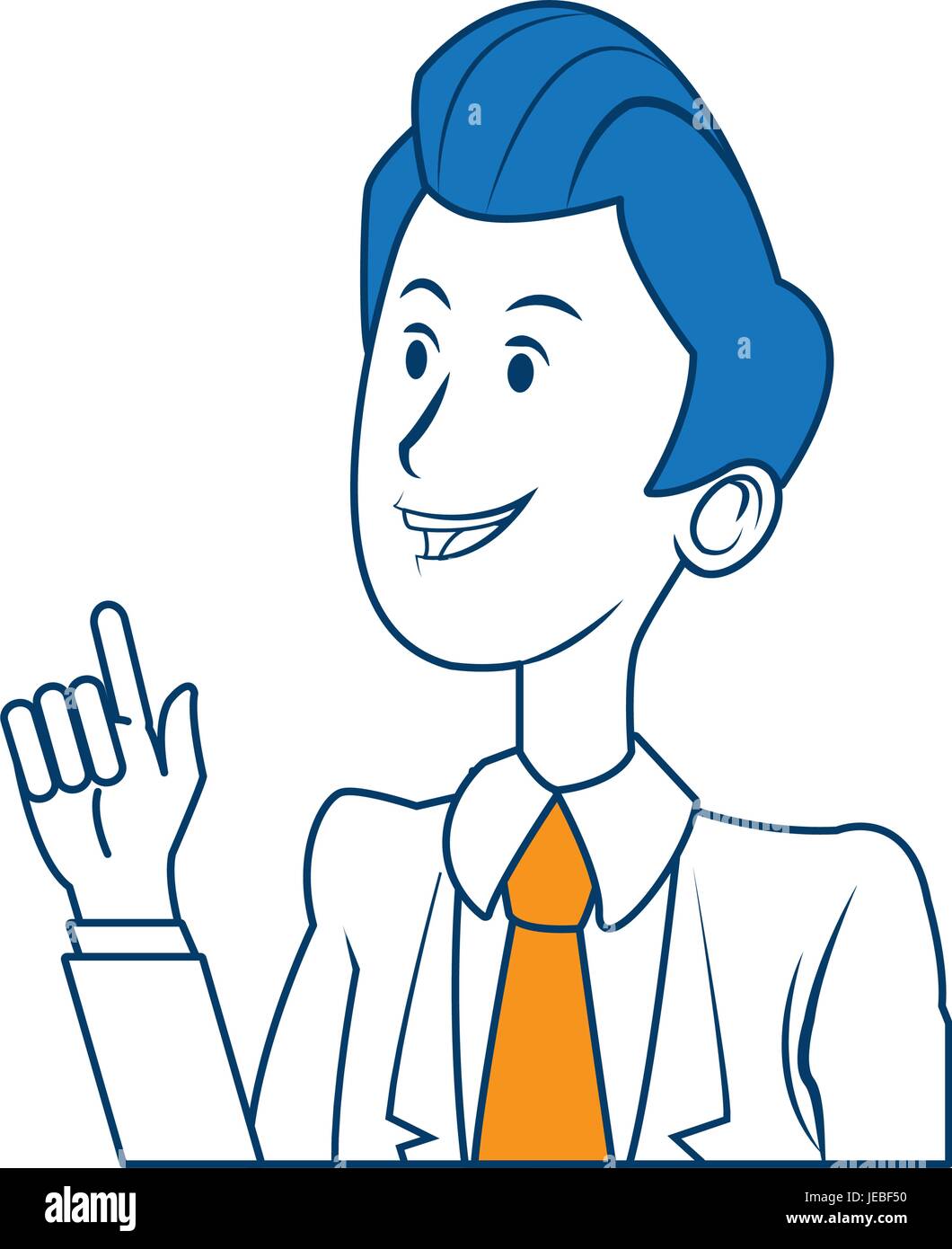 portrait male business man cartoon work people Stock Vector Image & Art ...