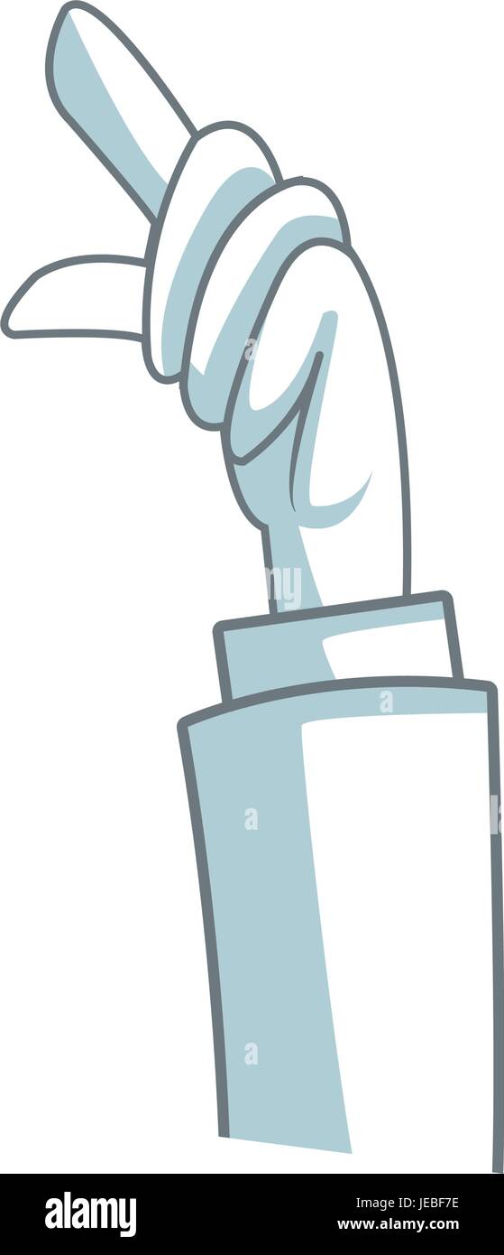 cartoon hand business man pointing up finger Stock Vector Image & Art ...