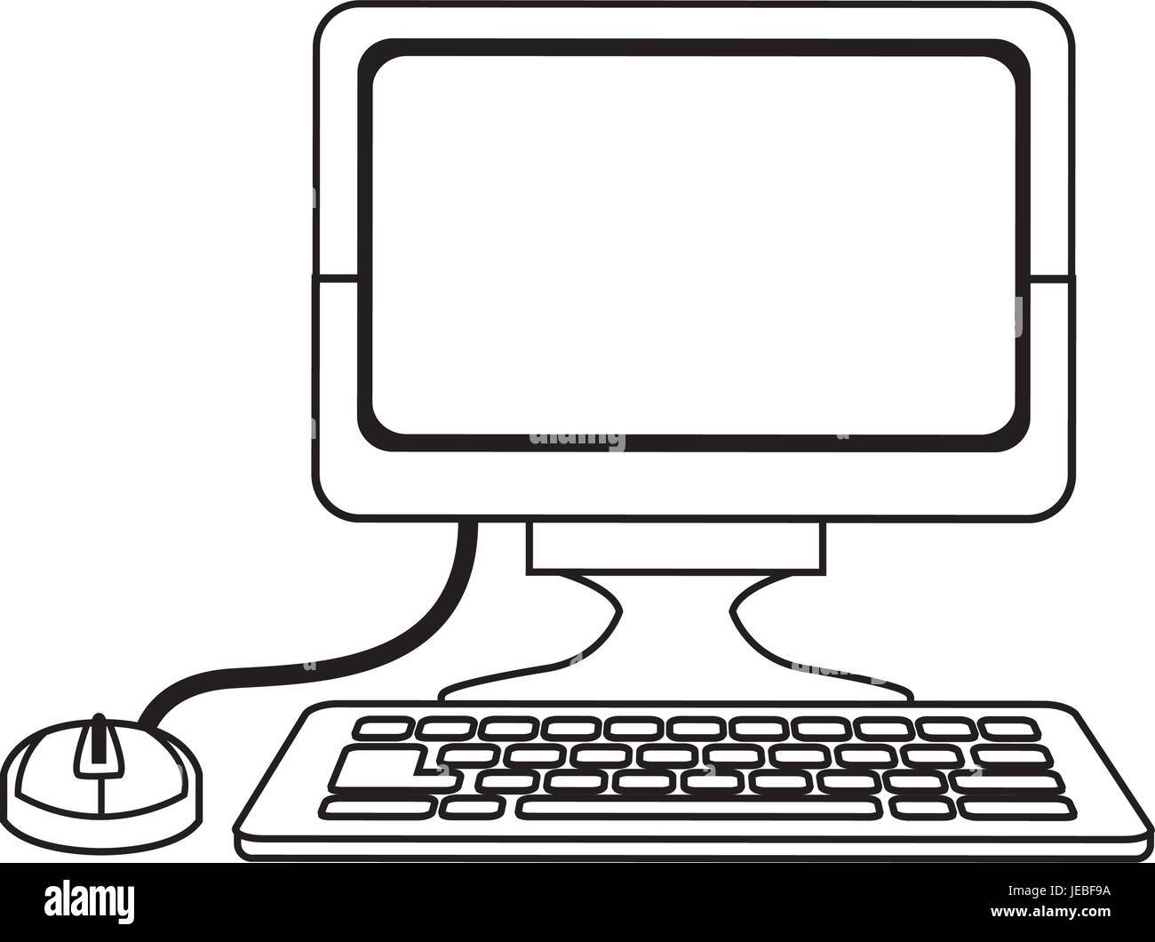 computer keyboard mouse device technology Stock Vector Image & Art - Alamy