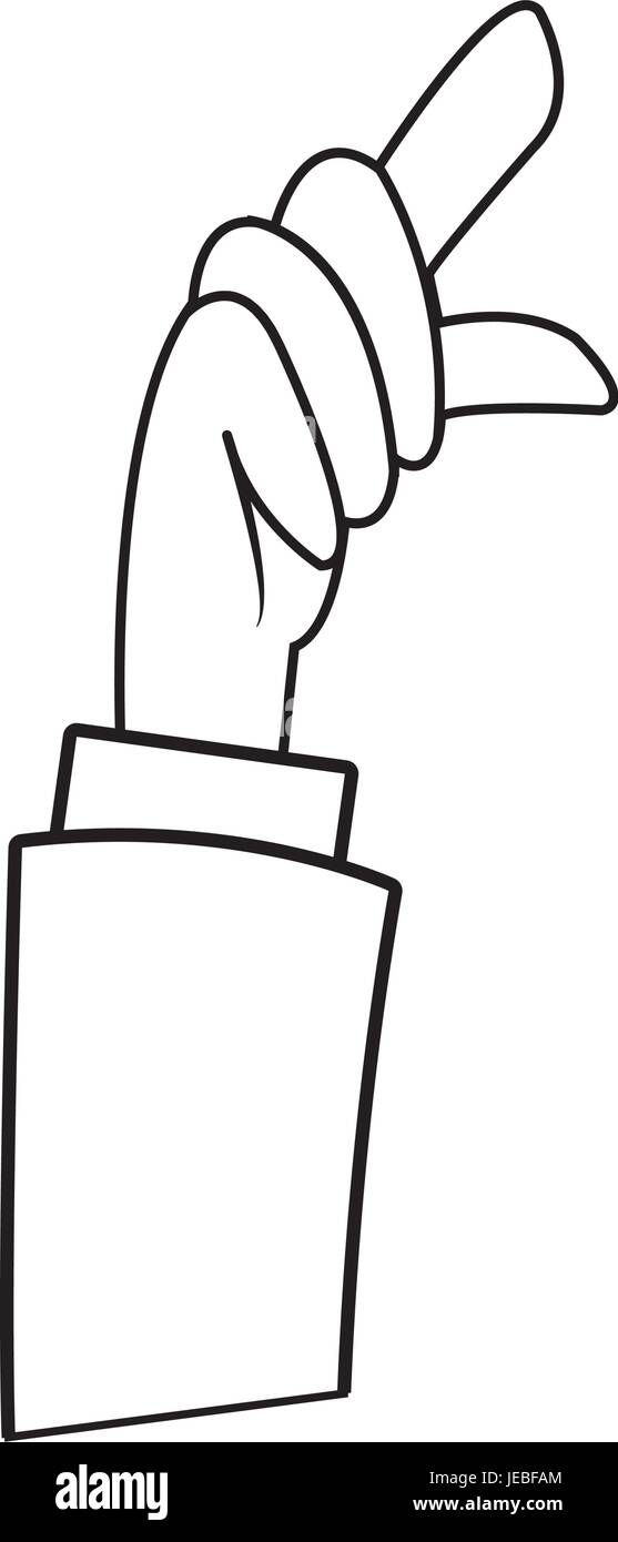 cartoon hand business man pointing up finger Stock Vector Image & Art ...