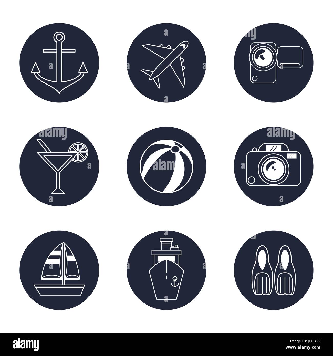 Anchor hoop Stock Vector Images - Alamy