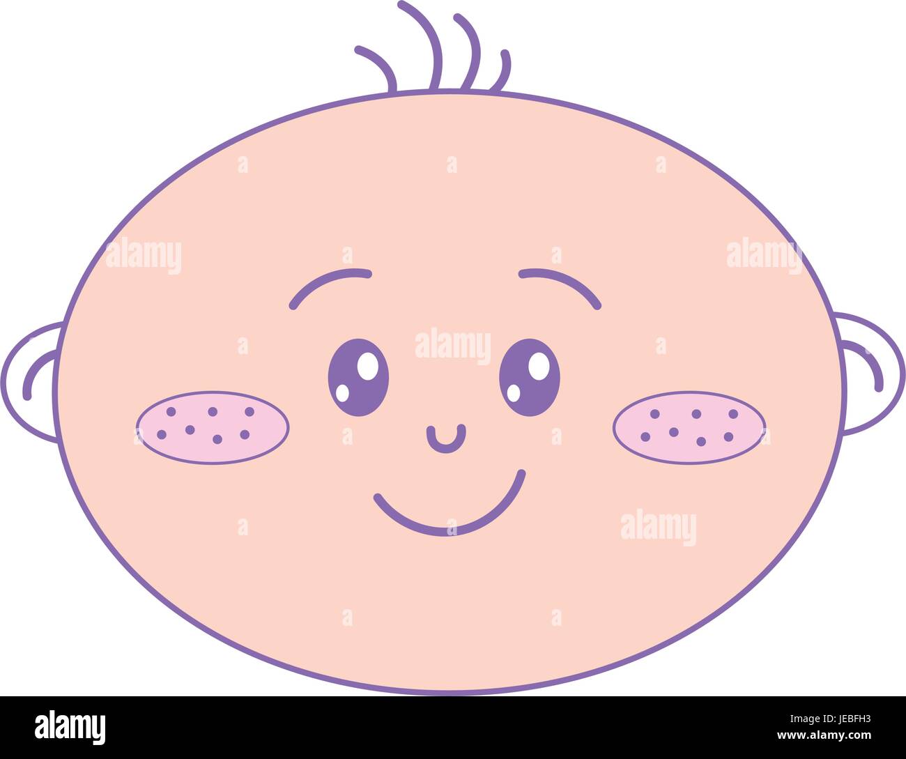 cute baby boy face with expression Stock Vector Image & Art - Alamy