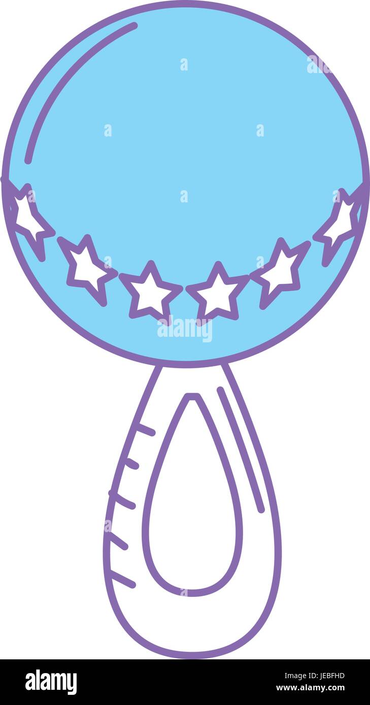 Baby playing with rattle Stock Vector Images - Alamy