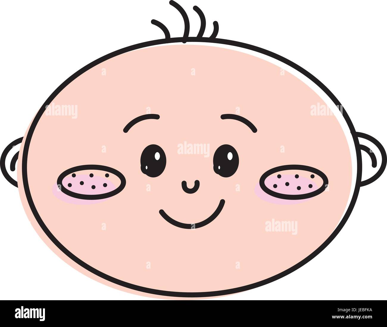 cute baby boy face with expression Stock Vector Image & Art - Alamy