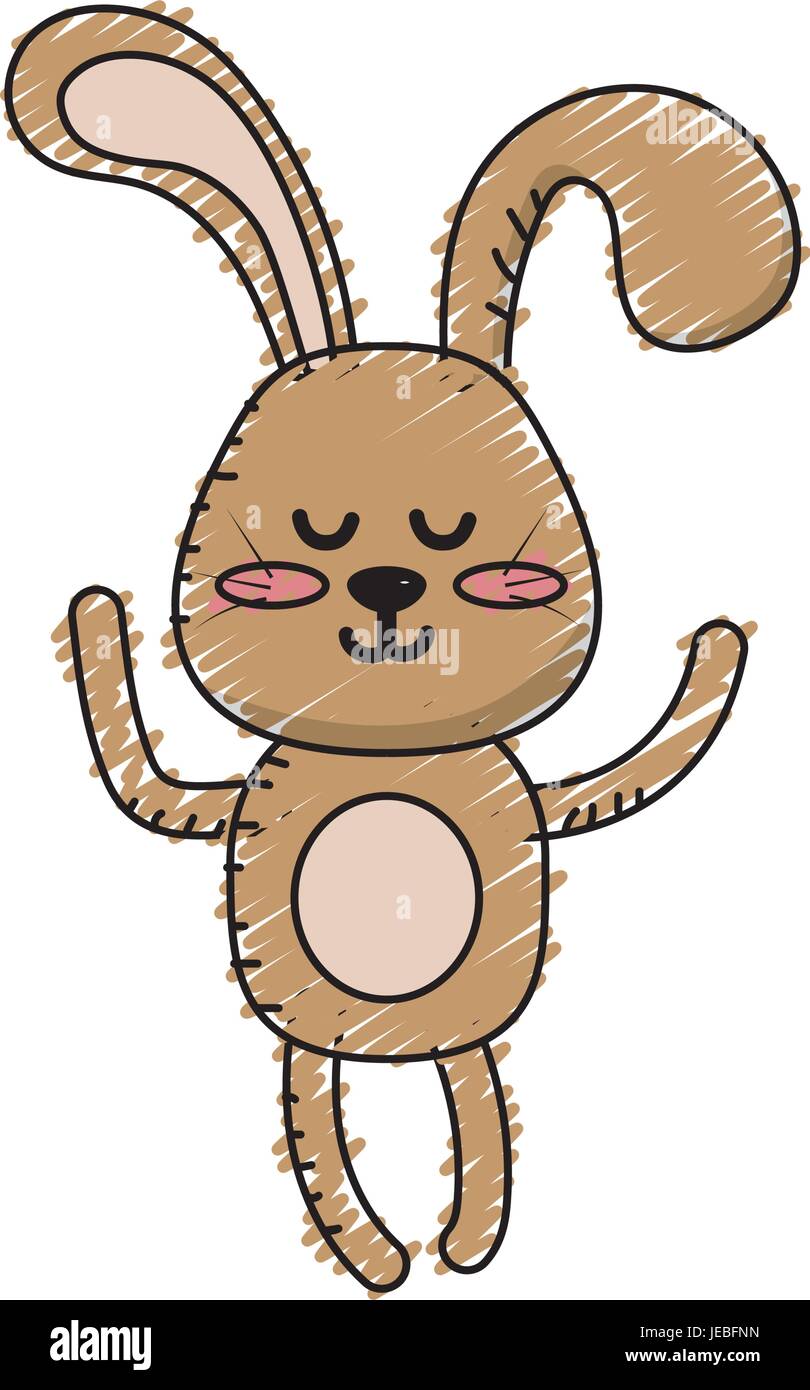 cute rabbit boy wild animal character Stock Vector Image & Art - Alamy