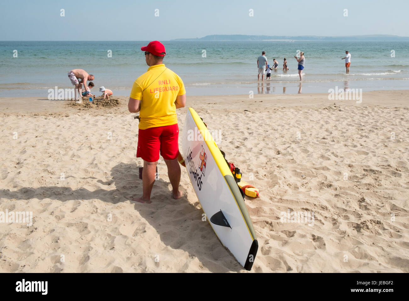 Lifeguard protected beach area hi-res stock photography and images - Alamy