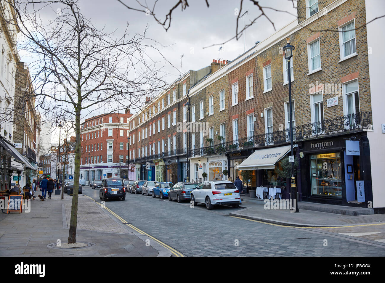 Elizabeth St, London, UK Stock Photo - Alamy