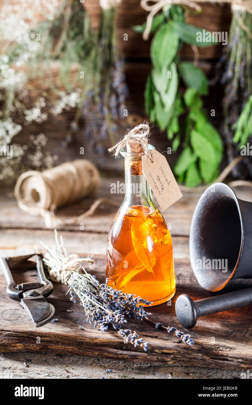 Melissa tincture hi-res stock photography and images - Alamy