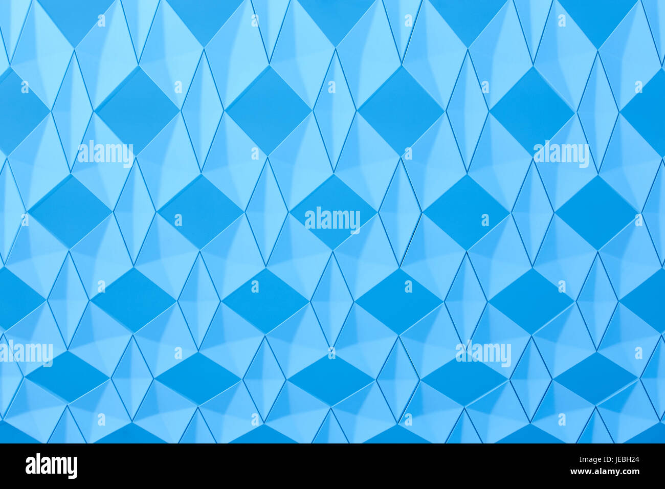 Geometric background with diamond structure in blue tone. Horizontal ...
