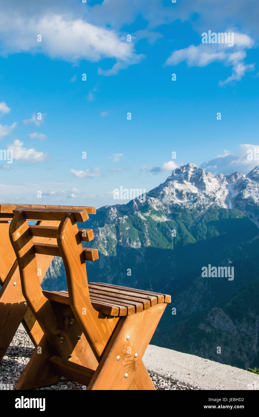 Relaxation at the top of the mountain Stock Photo - Alamy