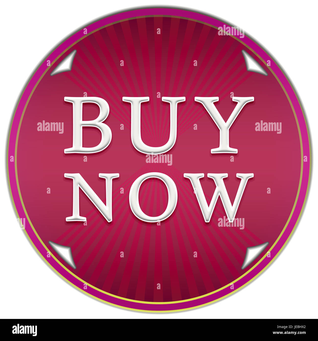 Buy now button in a purple circle with arrows and stripes on a white ...