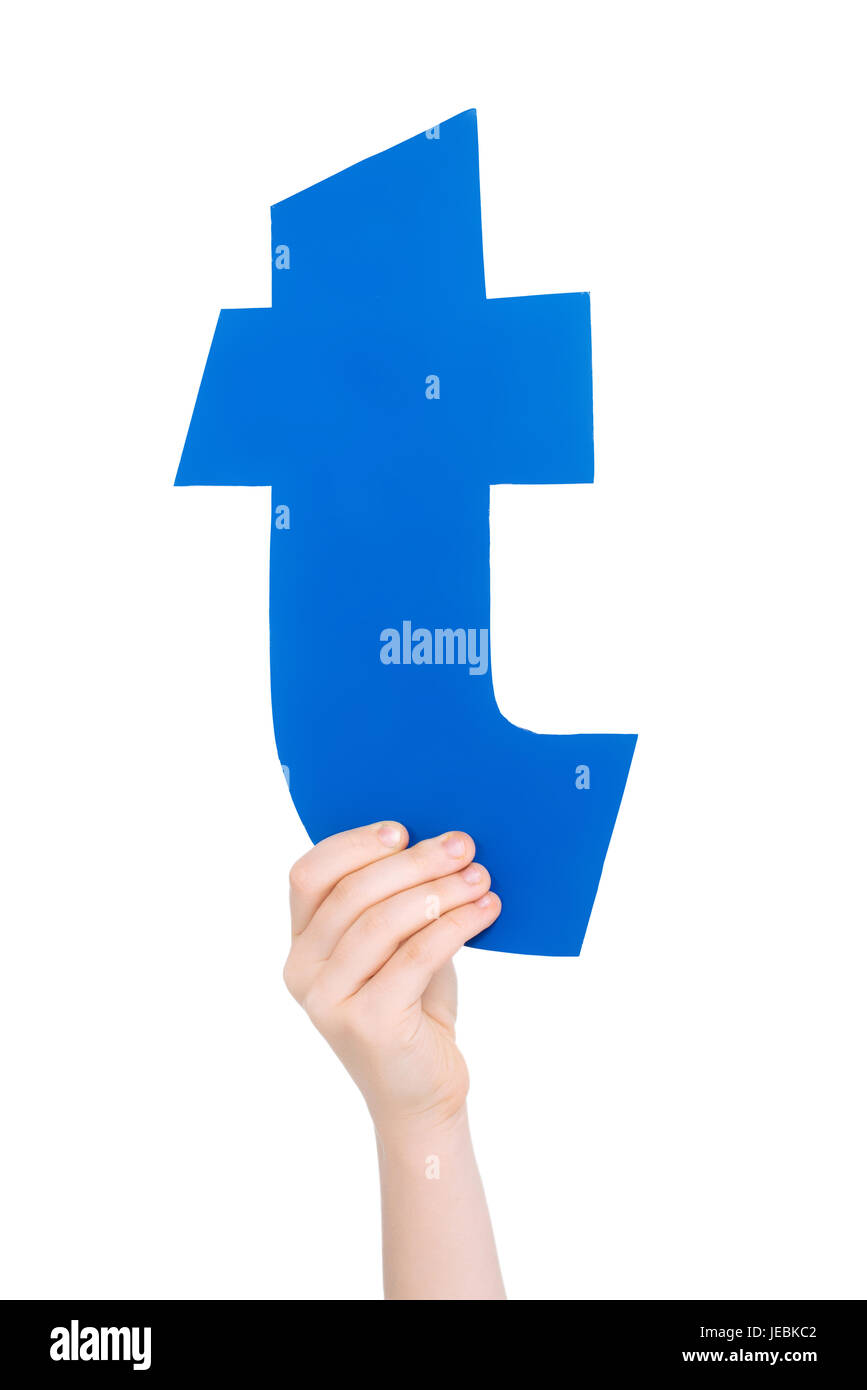 Kid holding colorful alphabet letter T in hand isolated, alphabet ...