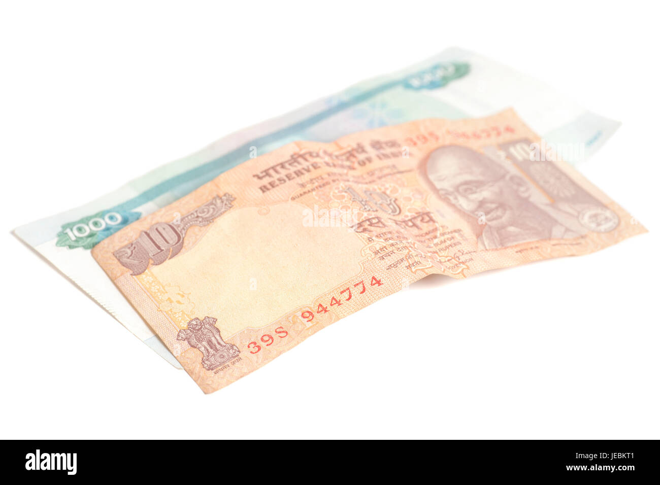 One thousand rupee banknote Cut Out Stock Images & Pictures - Alamy