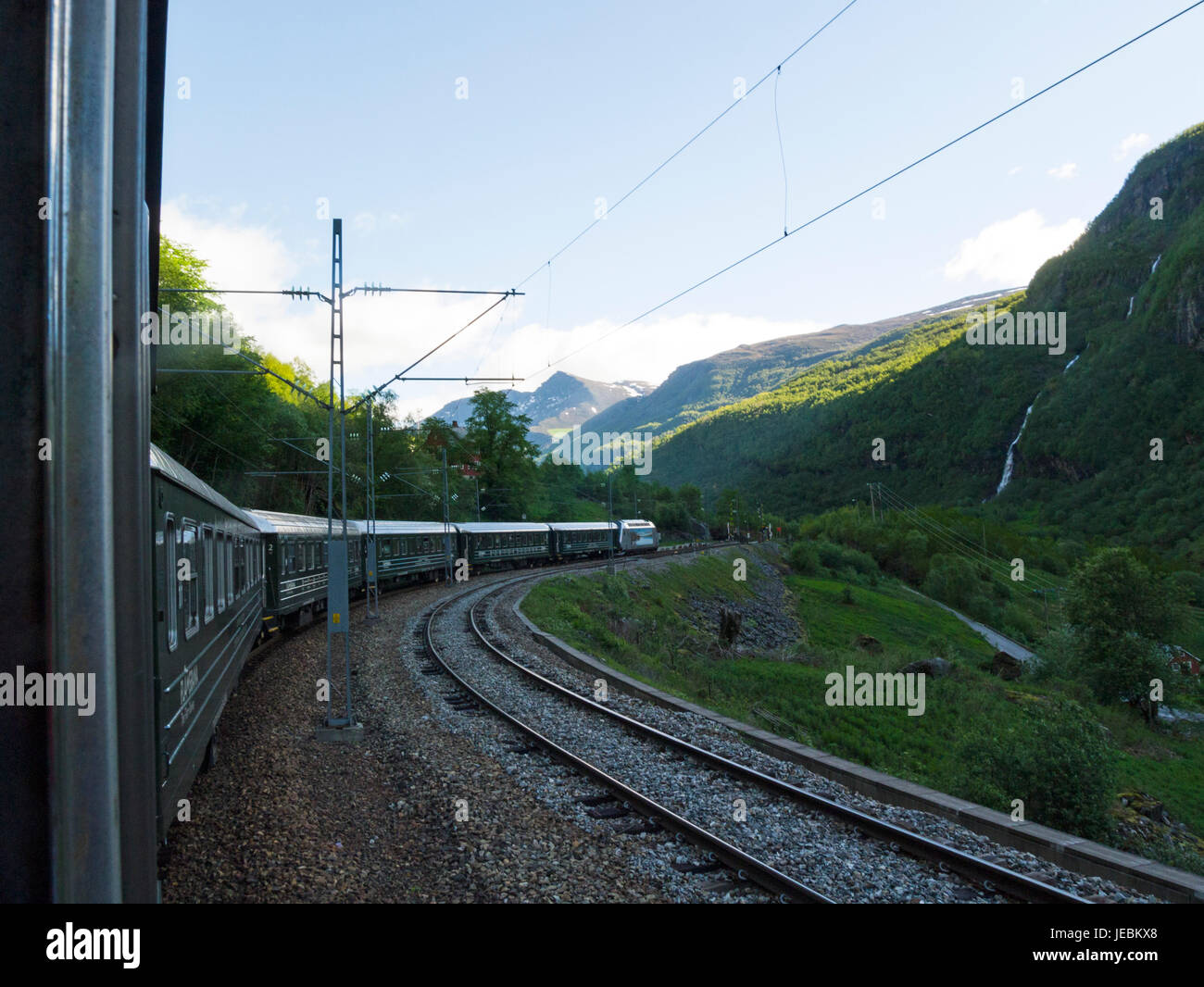 Flamsbanen train hi-res stock photography and images - Alamy