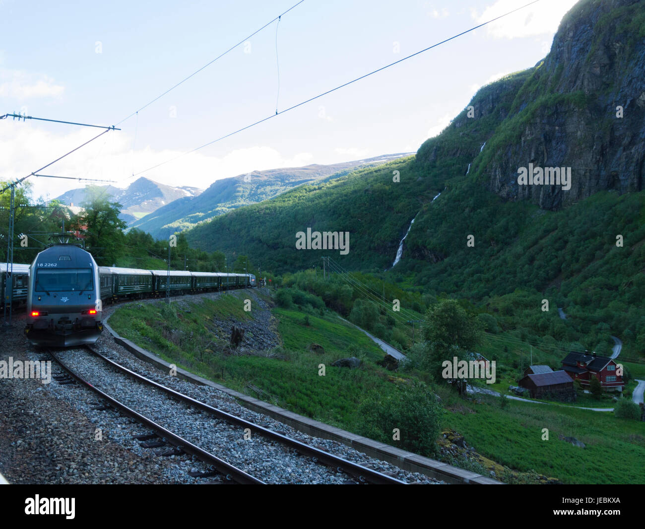 Two flam railway flamsbanen trains hi-res stock photography and images - Alamy