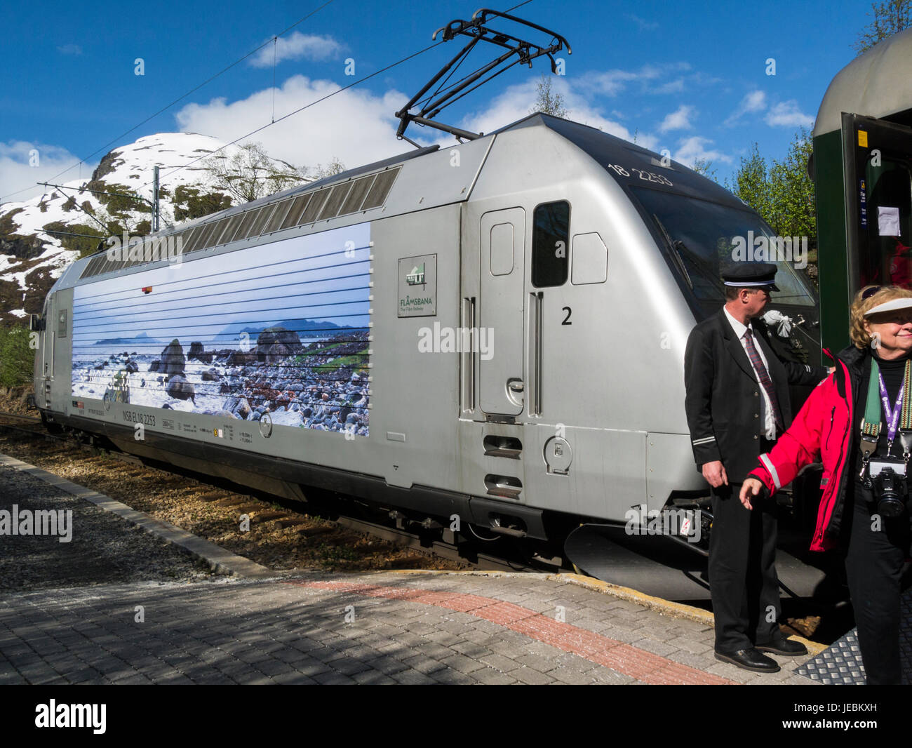Flam railway flamsbanen train hi-res stock photography and images - Alamy