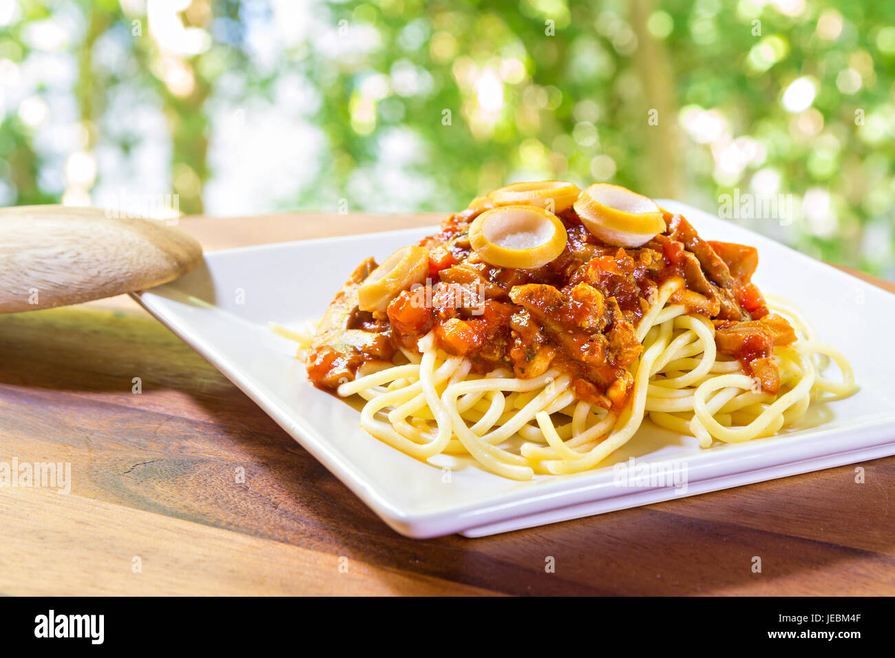 Classic italian spaghetti dish hi-res stock photography and images - Alamy