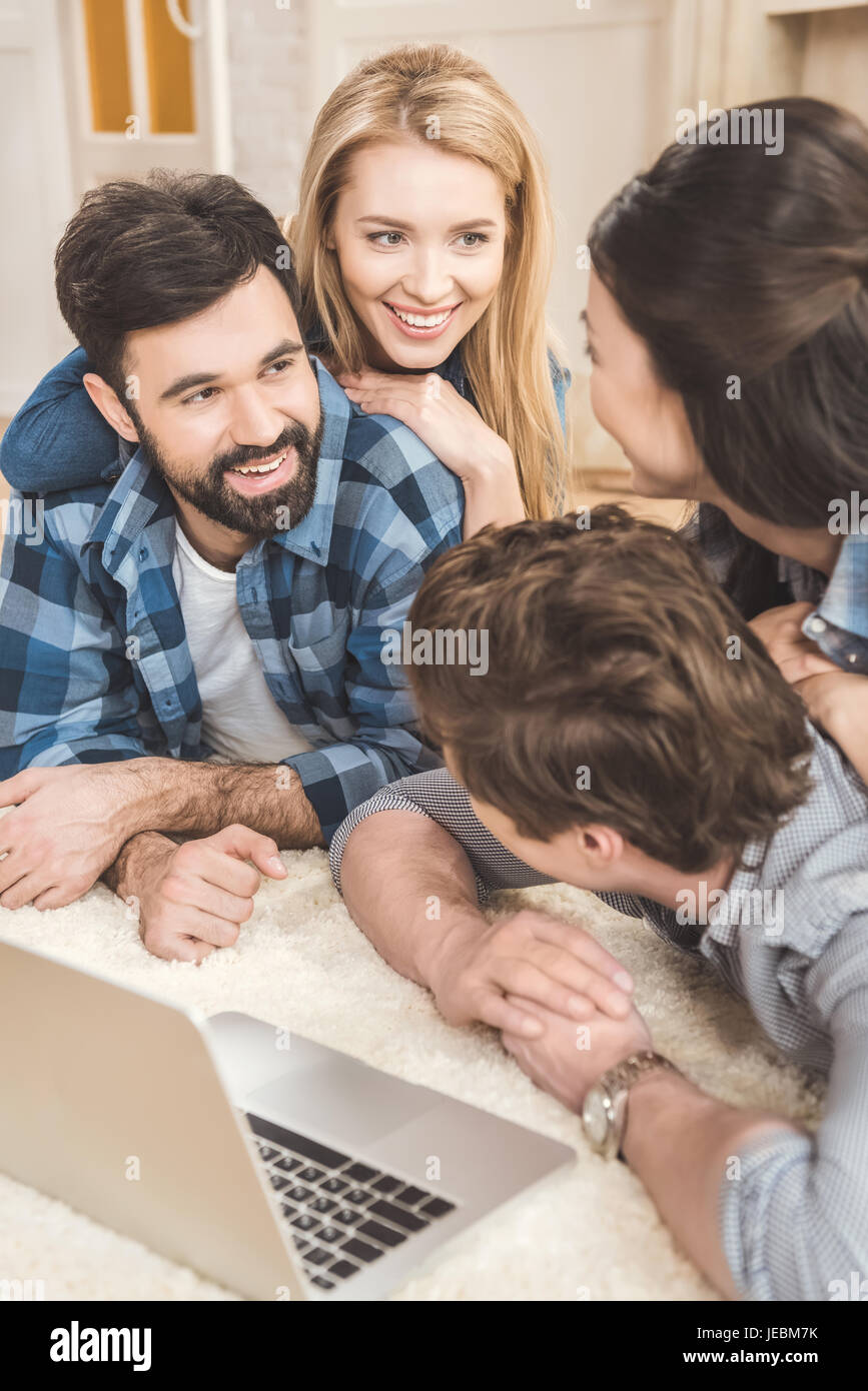 Two asian couples using hi-res stock photography and images - Alamy