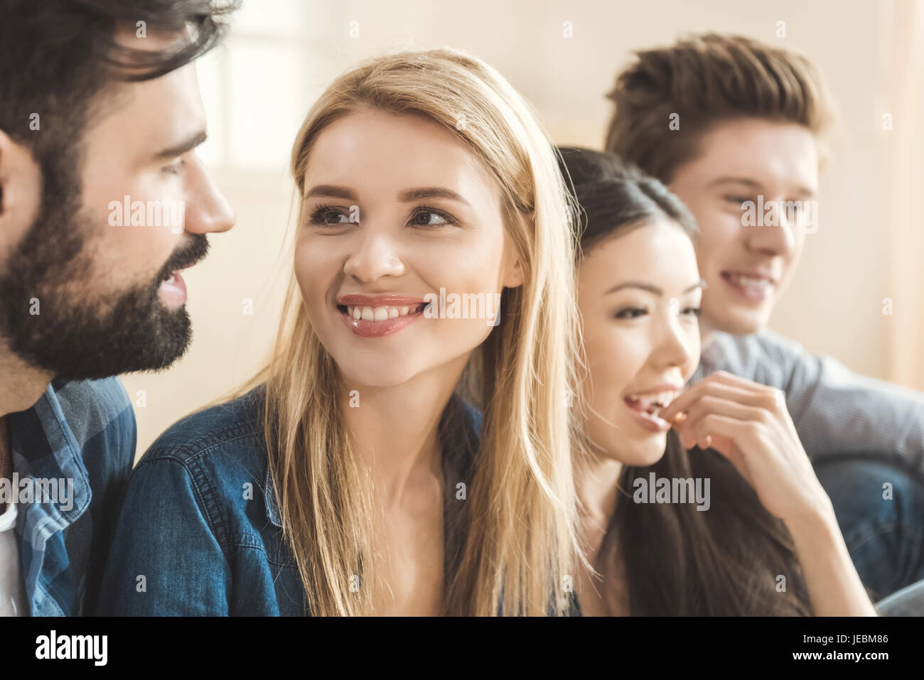 Two asian couples in hi-res stock photography and images - Alamy