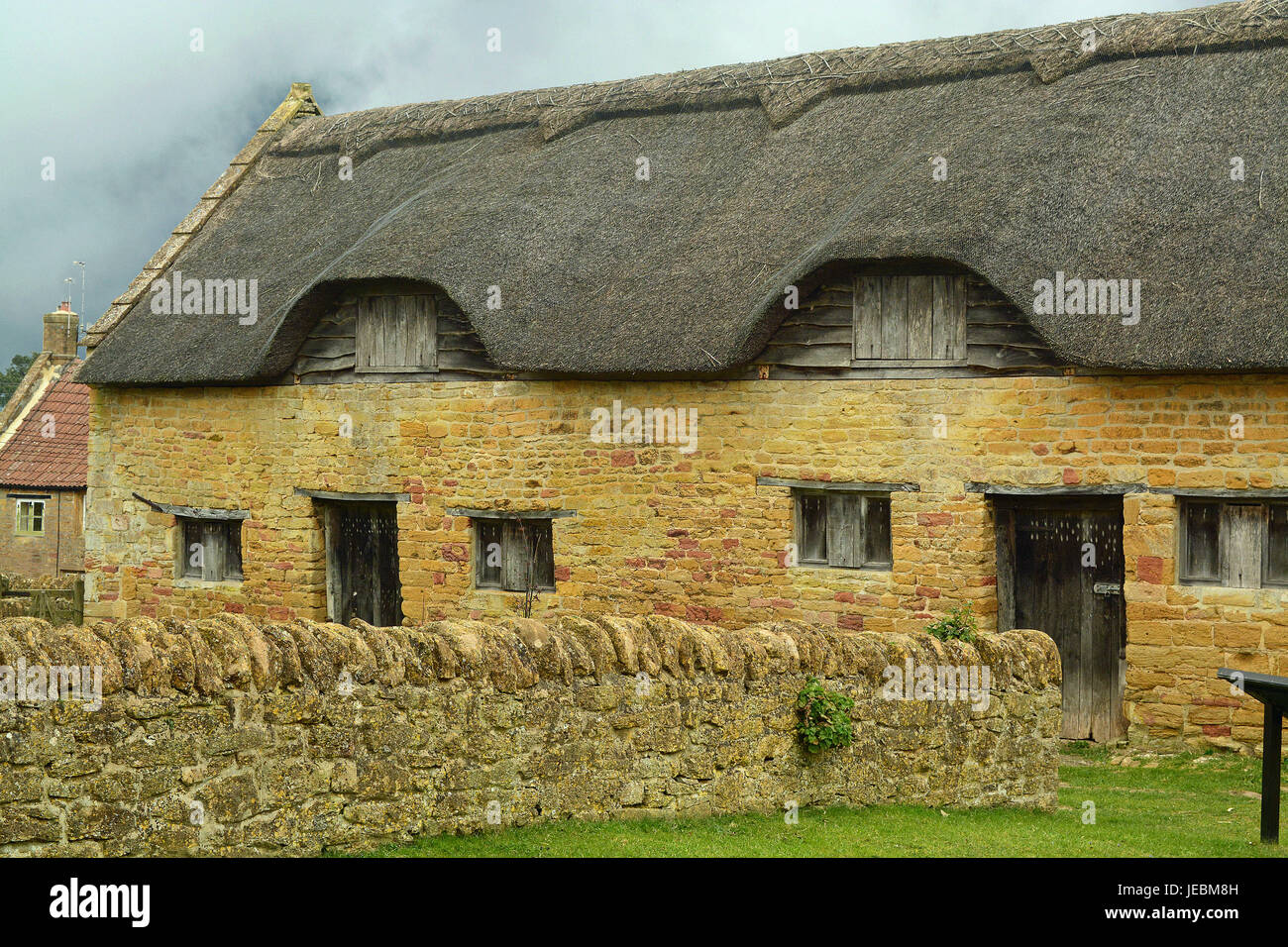 The Ancient Stable Barn Of Stoke Sub Haddon In Somerset, UK Stock Photo ...