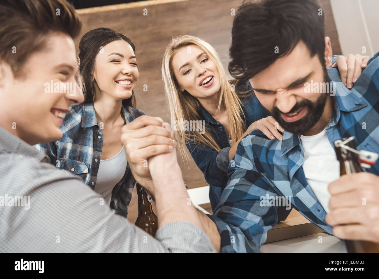 Wrestling women and men hi-res stock photography and images - Alamy