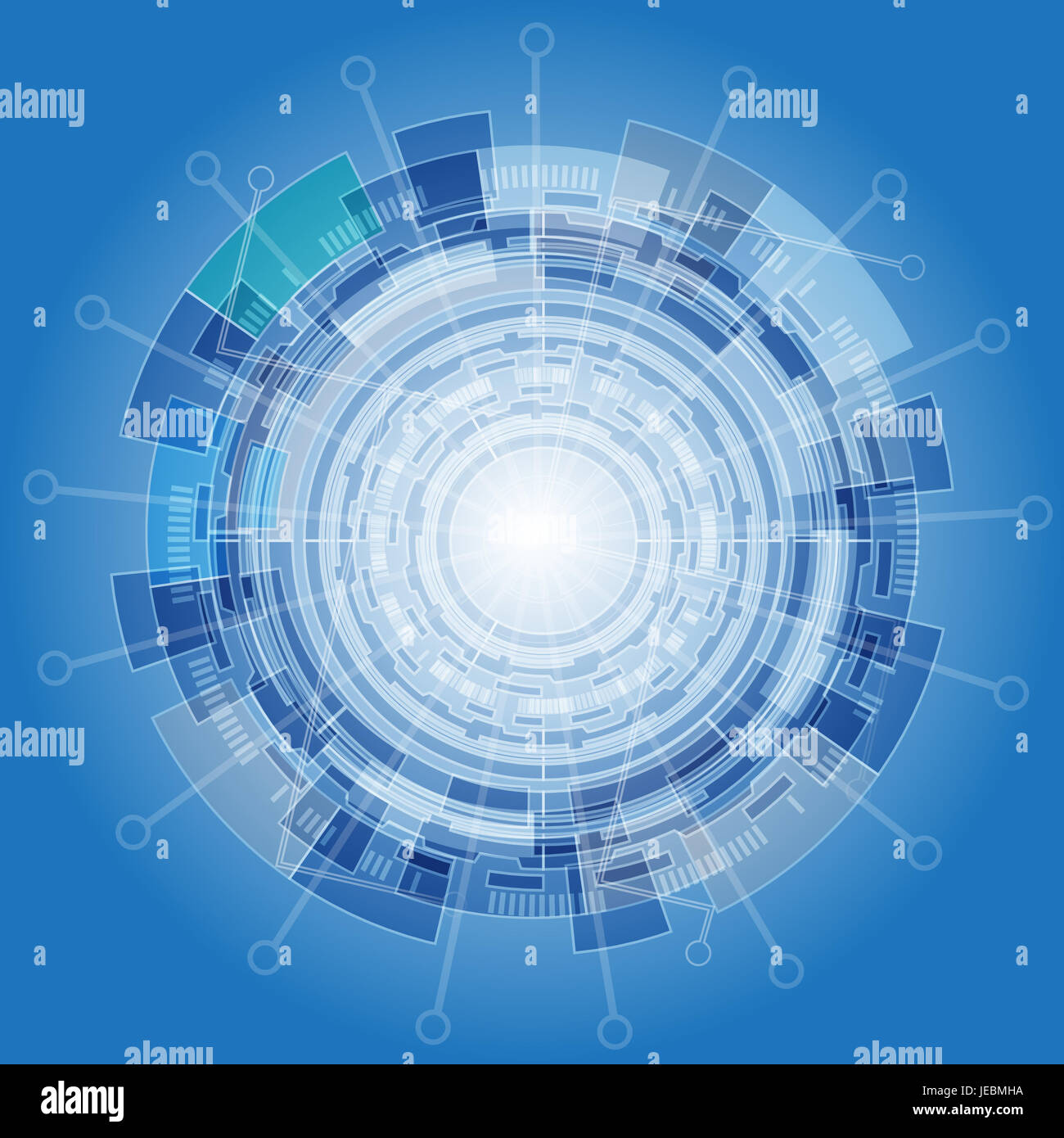 Abstract Digital Technology Blue Background Stock Photo - Alamy