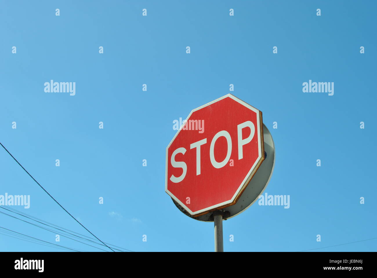Stop Sign - Highway Signage Stock Photo - Alamy