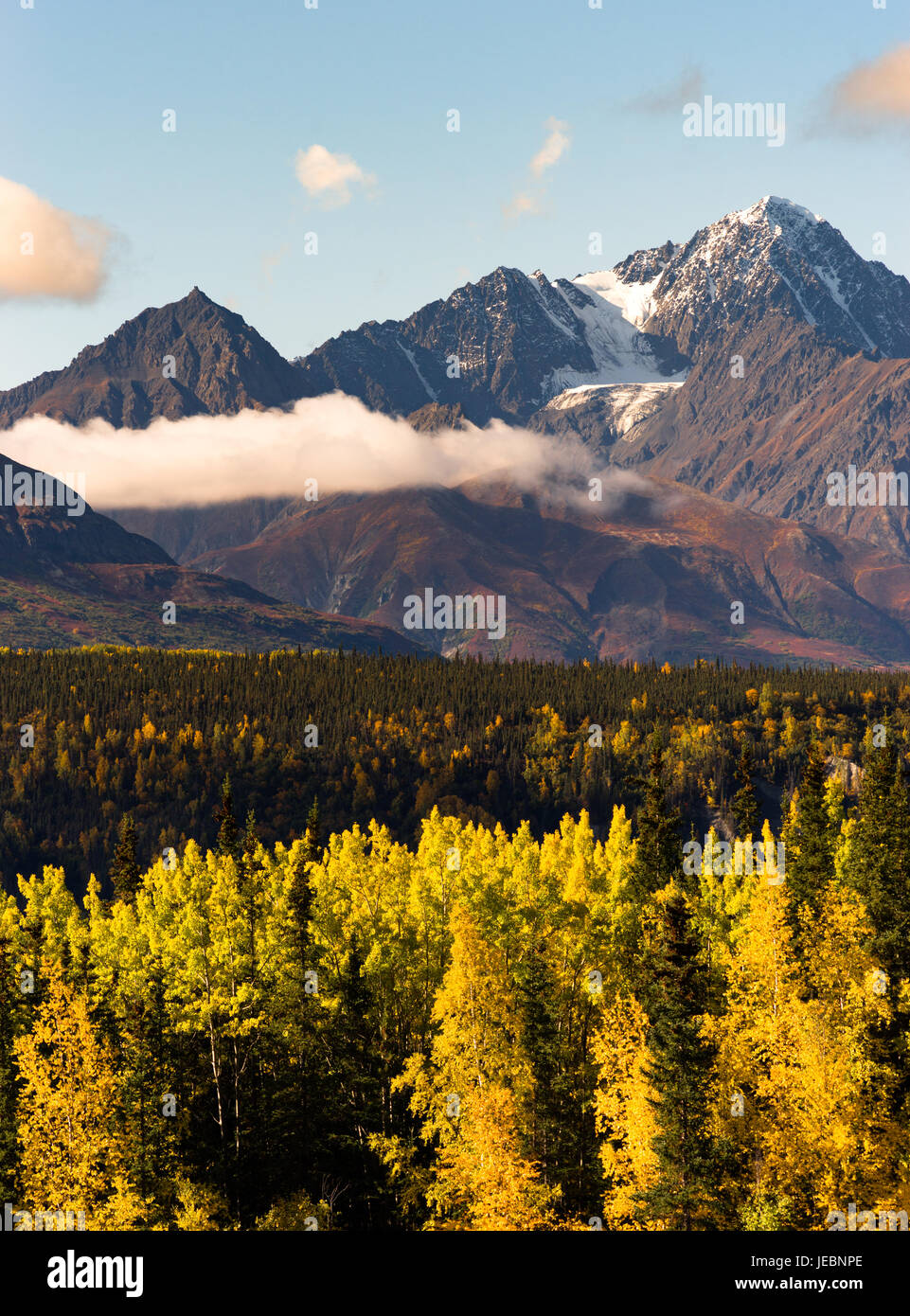 Fall is approaching in the Chugach National Forest Alaska Stock Photo ...