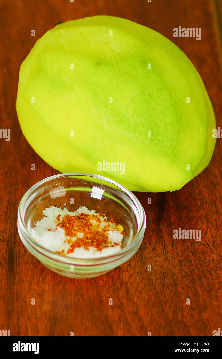 Mango with salt and chilli hi-res stock photography and images - Alamy