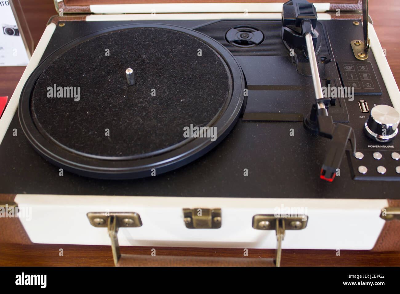 Vinyl player retro Stock Photo - Alamy