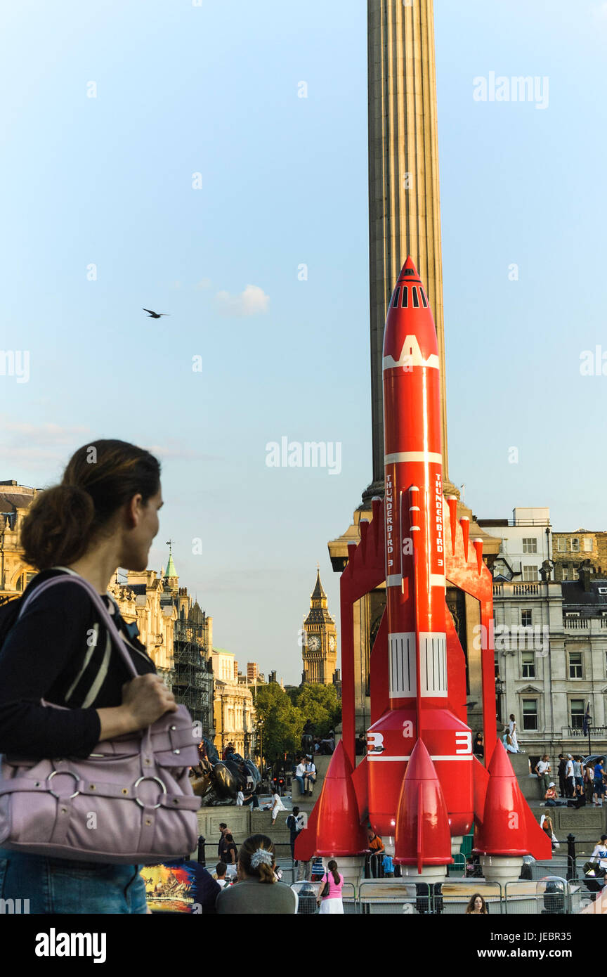 International Rescue's space rocket 'Thunderbird 3, weighing in at 7.5 ...