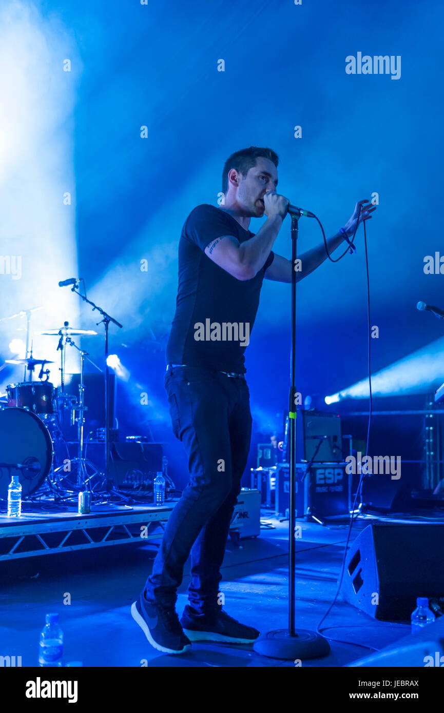 Thornhill, Scotland, UK - August 27, 2016: Robert Shields, frontman of ...