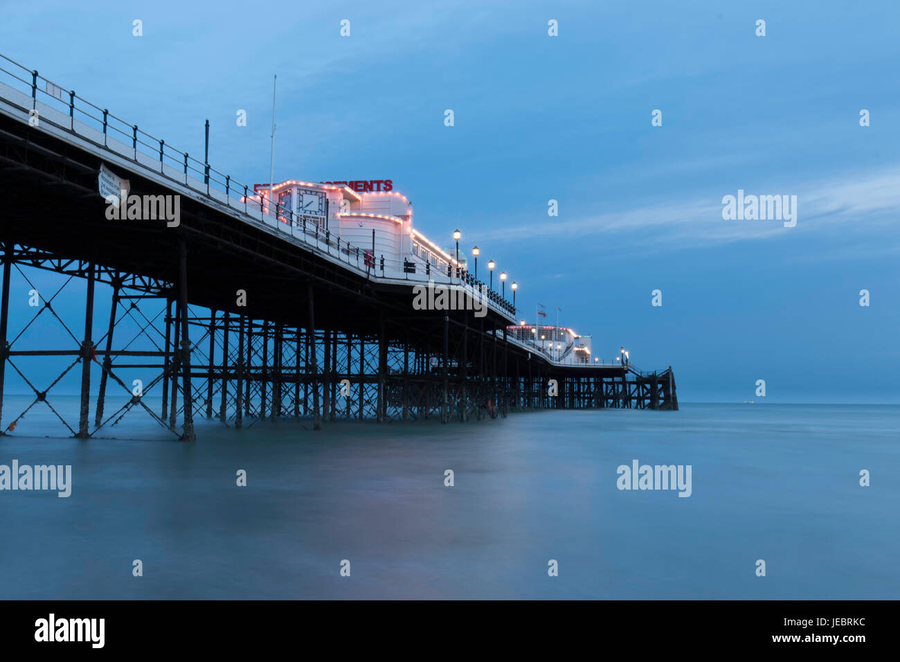 Blue pier hi-res stock photography and images - Alamy