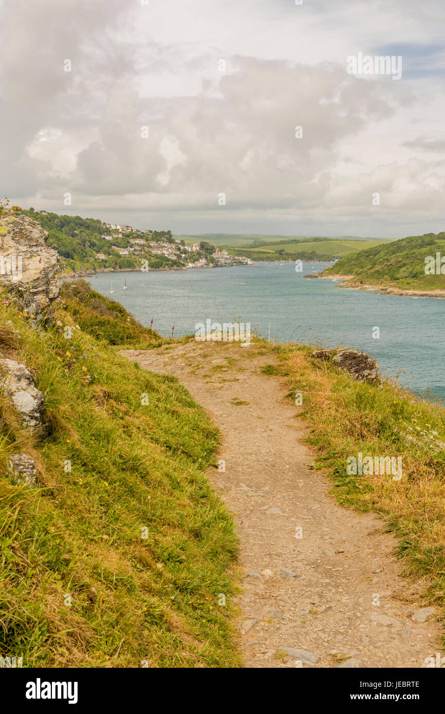 Looking back to Salcombe, Salcombe Harbour, Devon, UK Stock Photo - Alamy
