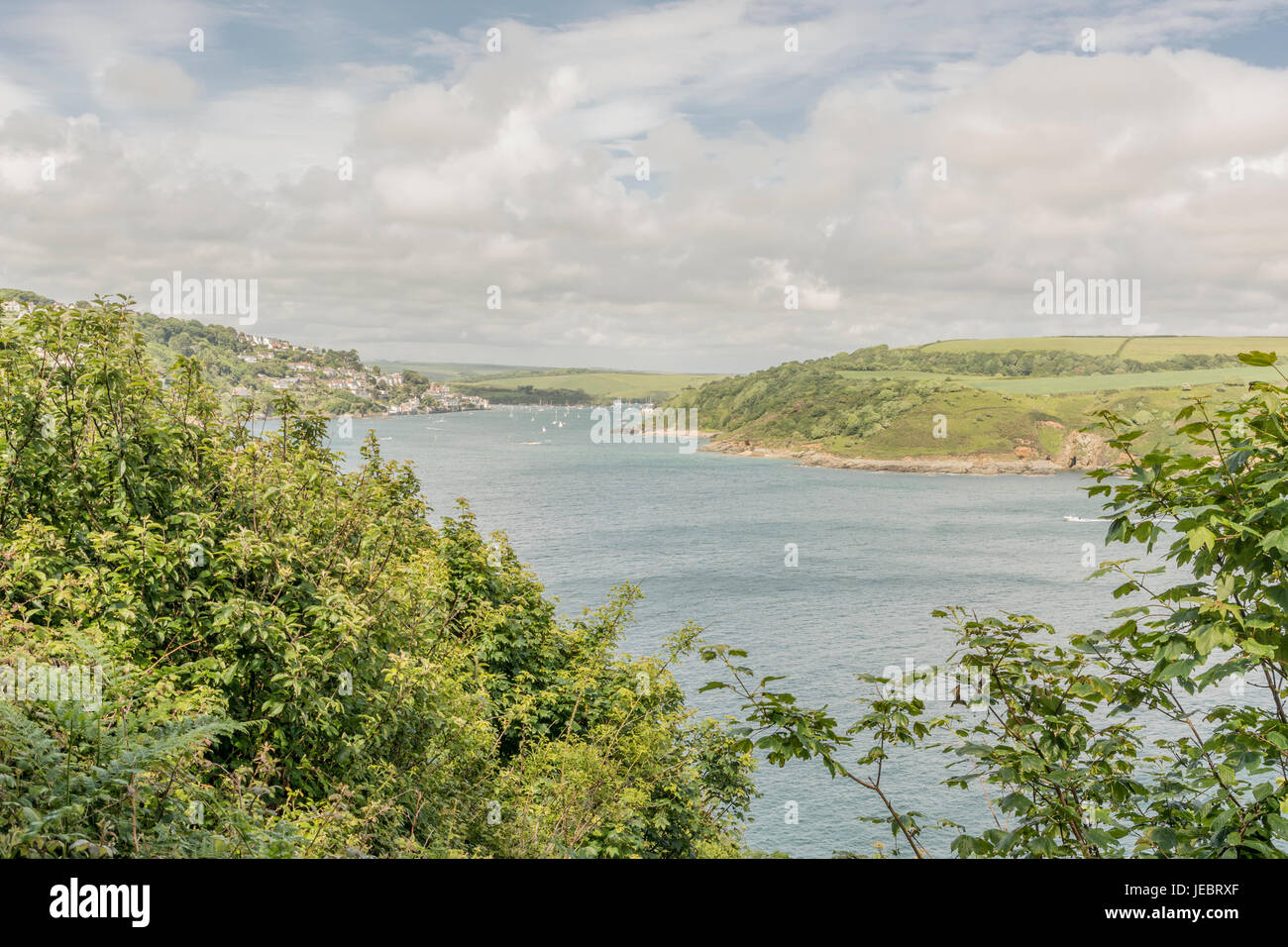 Looking back to Salcombe / Salcombe Harbour, Devon, UK Stock Photo - Alamy