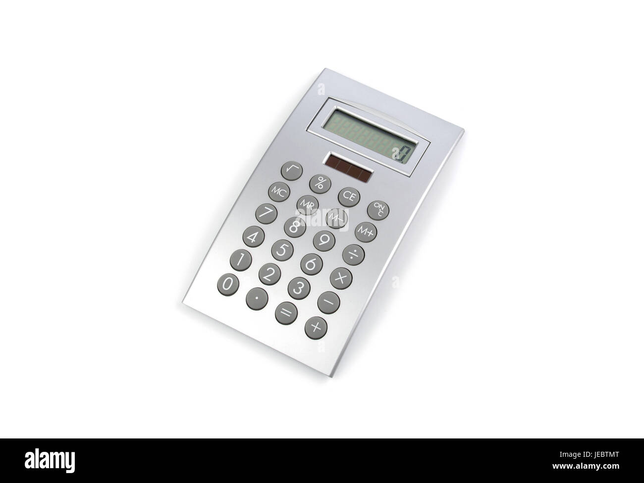 Calculator calculating silver hi-res stock photography and images - Alamy