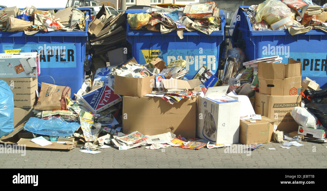 Congested paper banks Stock Photo - Alamy