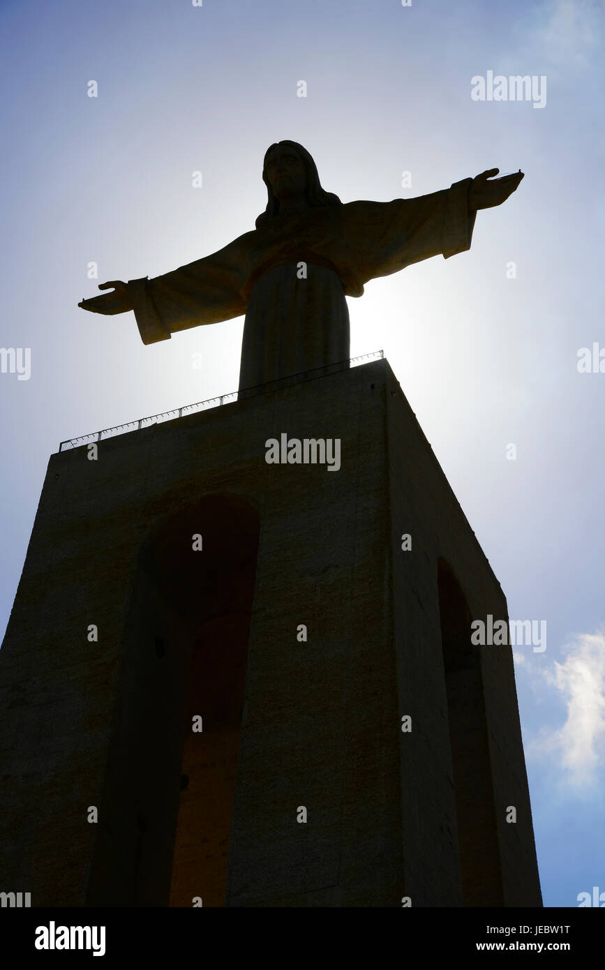 Christ the King Cristo Rei Statue Almada Lisbon Portugal EU Stock Photo ...
